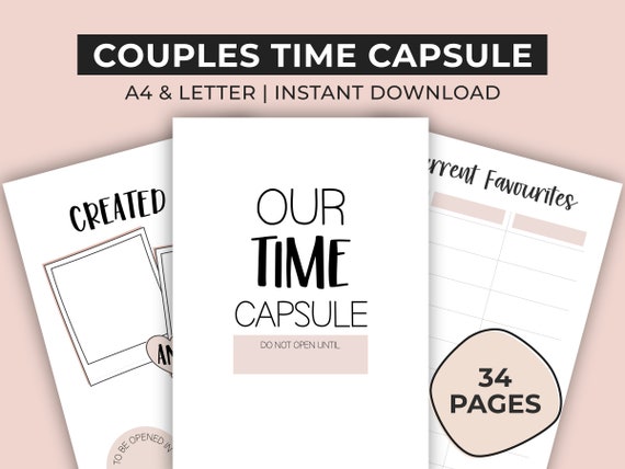 Couples Time Capsule Date Night Ideas Wedding Time Capsule - Etsy