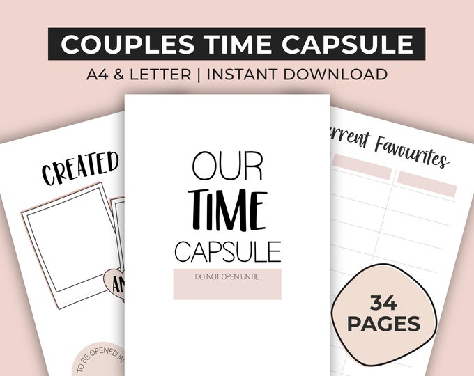 Couples Time Capsule, Date Night Ideas, Wedding Time Capsule ...