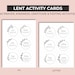 40 Lent Activity Cards for Kids, Lenten Calendar, Ash Wednesday ...