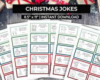 Christmas Lunch Box Jokes, Lunch Box Notes for Kids, Christmas Lunchbox ...