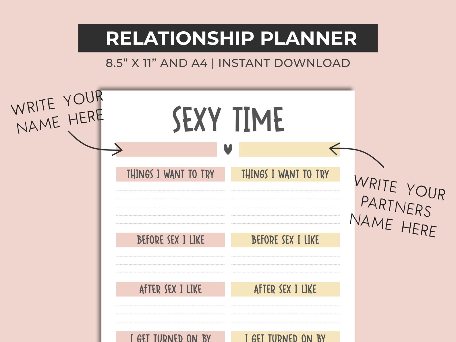 Couples Planner, Relationship Planner Printable, Relationship Journal ...