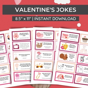 Valentines Day Lunch Box Jokes for Kids, Classroom Lunchbox Notes ...