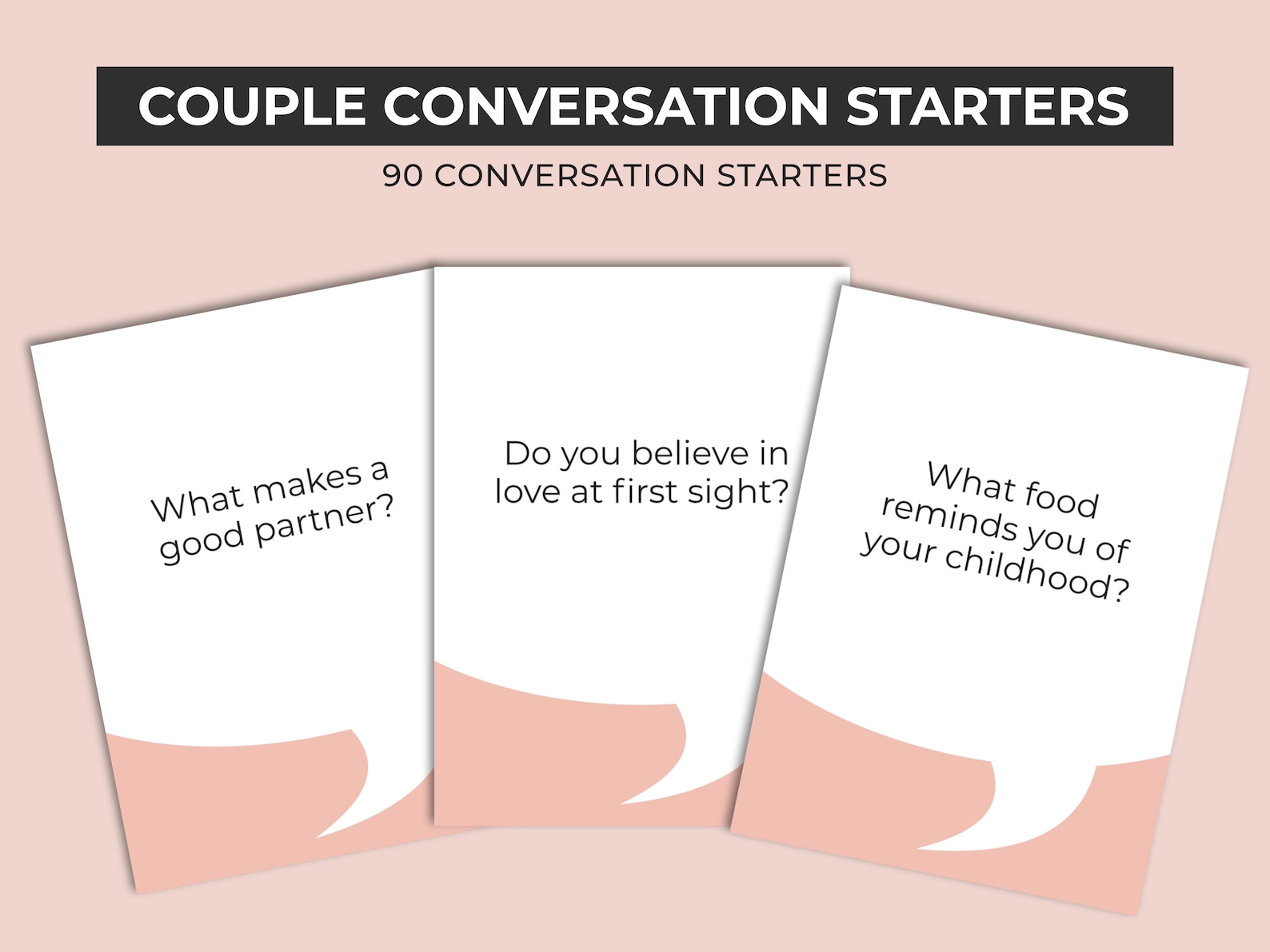Couple Conversation Starters Printable, Relationship Questions, Date ...