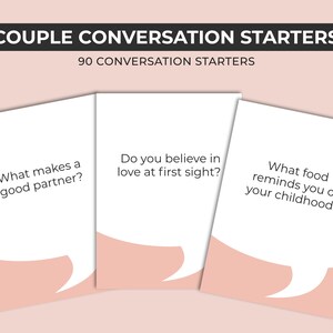 Couple Conversation Starters Printable, Relationship Questions, Date ...