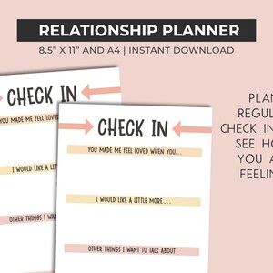 Couples Planner, Relationship Planner Printable, Relationship Journal ...