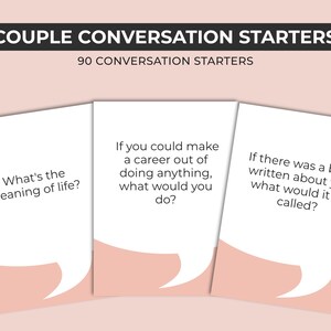 Couple Conversation Starters Printable, Relationship Questions, Date ...