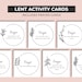 40 Lent Activity Cards for Kids Lenten Calendar Ash - Etsy