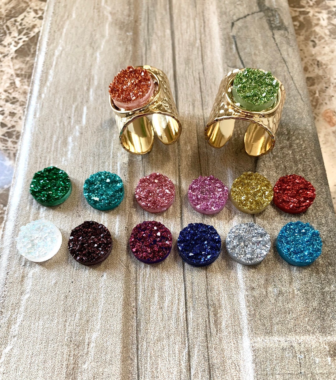Rainbow Colours Ring Choose Colour & Size - Etsy