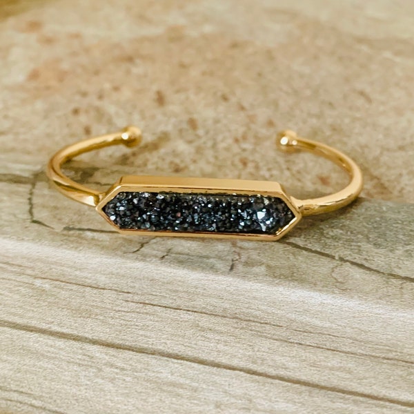 Druzy Bangle - Etsy