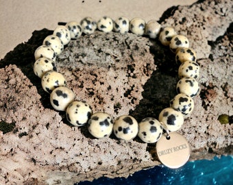 Serpentine Jasper Beaded Stretch Bracelet - Etsy