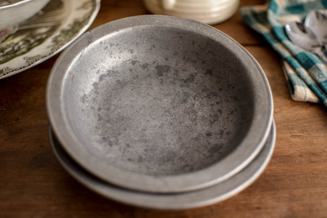 Vintage Carson Pewter Salad Cereal Bowls Set of Two Freeport, PA - Etsy