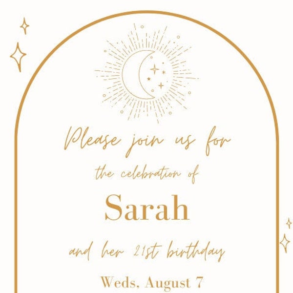 Celestial Birthday - Etsy