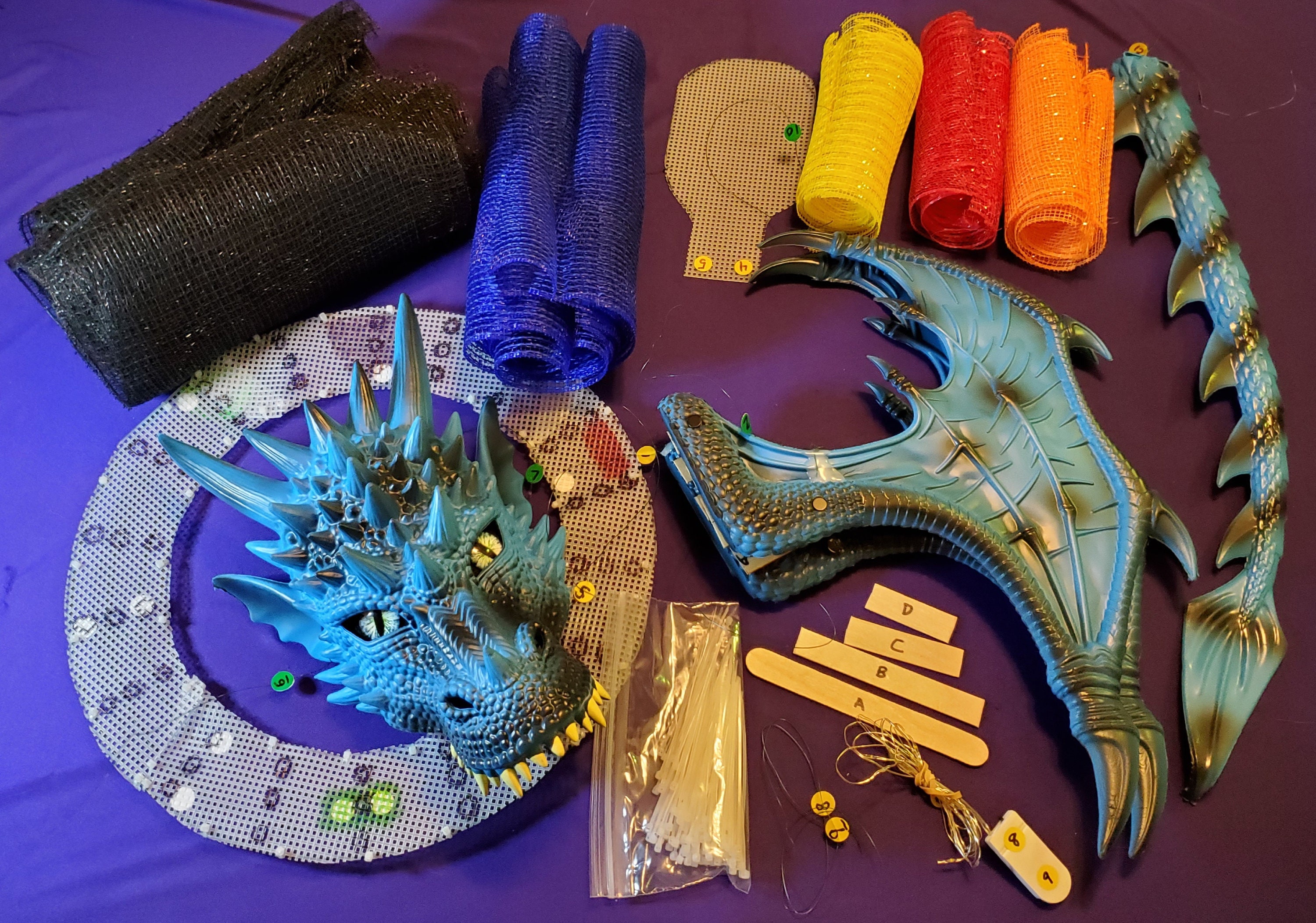 Dragon Wreath Kit Craft Kit Including All Materials Needed to Make ...