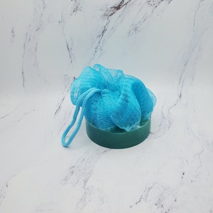 Loofah Sponge Bar Soap - Synthetic Poof/pouf in Appx. 4oz Bar Soap ...