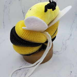 Bumble Bee Loofah and 4oz Bar Soap in One! Honey Glycerin Attached to ...