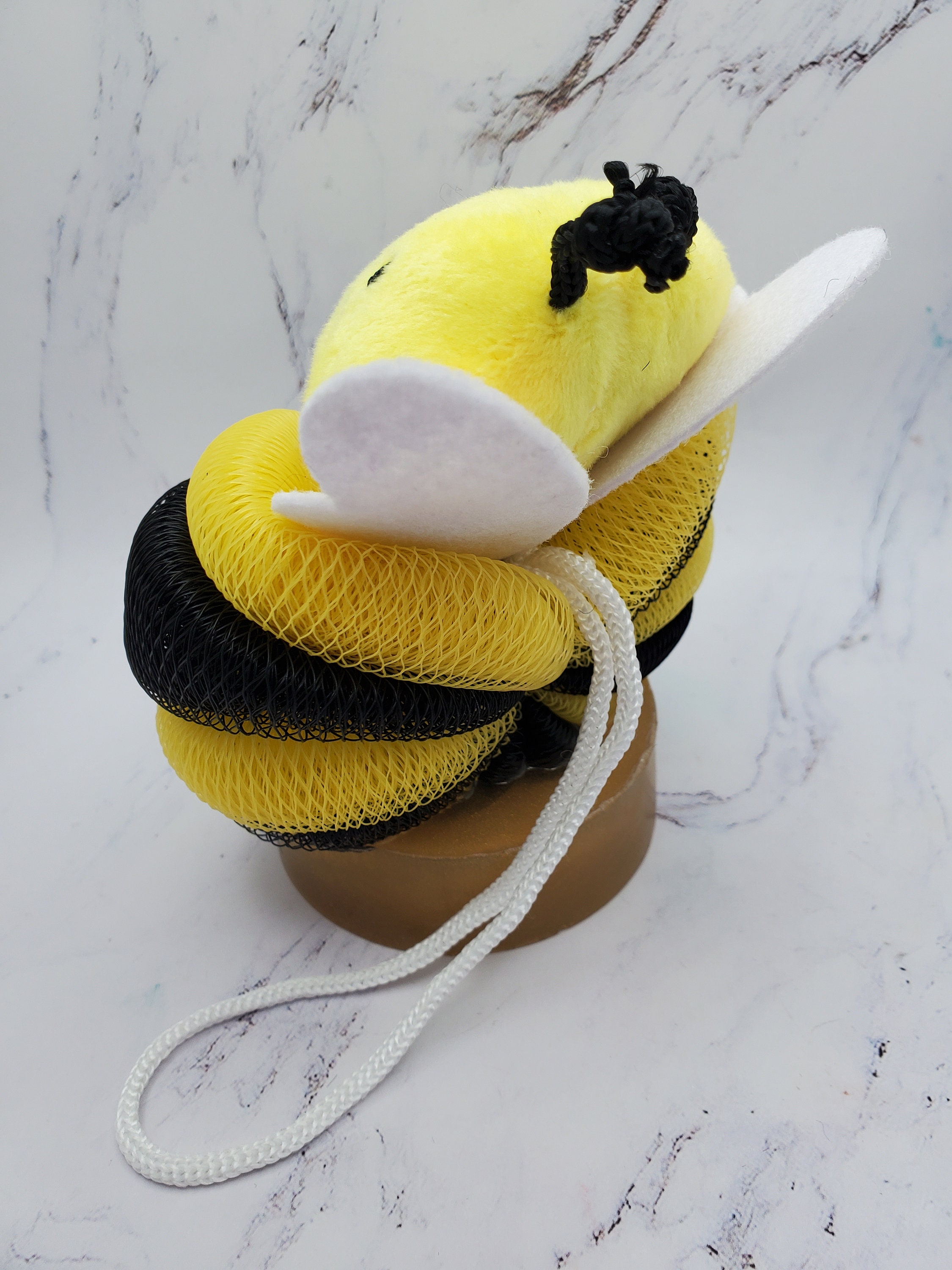 Bumble Bee Loofah and 4oz Bar Soap in One Honey Glycerin Attached to ...