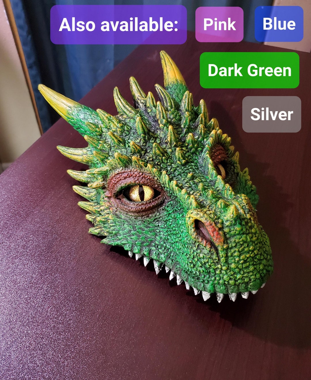 Dragon Wreath Kit - Flexible Foam Rubber Dragon Mask With 25mm/1 Inch ...