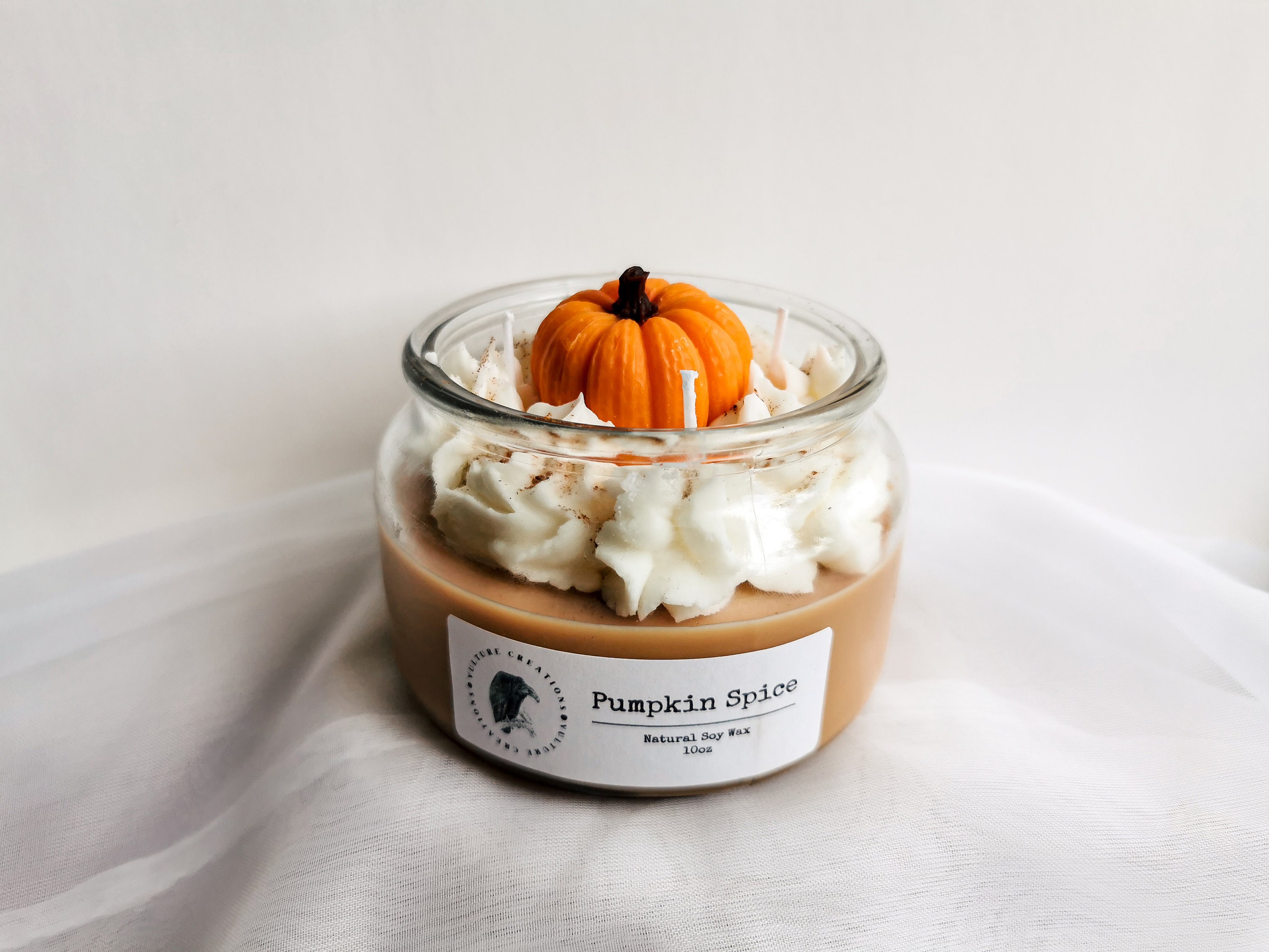 Orange Pumpkin Spice Candle Cozy Fall Home Fragrance Autumn - Etsy