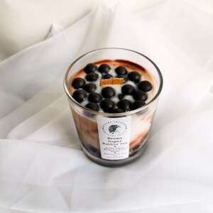 Brown Sugar Bubble Tea Candle, Fall Aesthetic, Cute Handmade Boba Gift ...