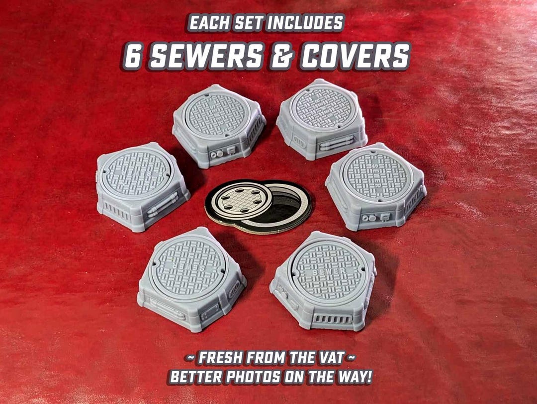 Lizard Sewer Minis (with Covers) for Marvel United Board Game - Etsy