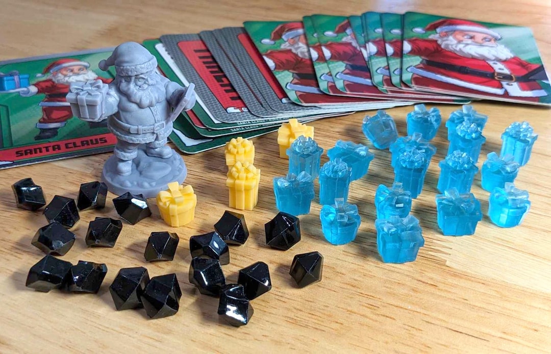 Santa Claus Villain - Deluxe Bundle (mini, 3D Tokens, Cards) - Etsy