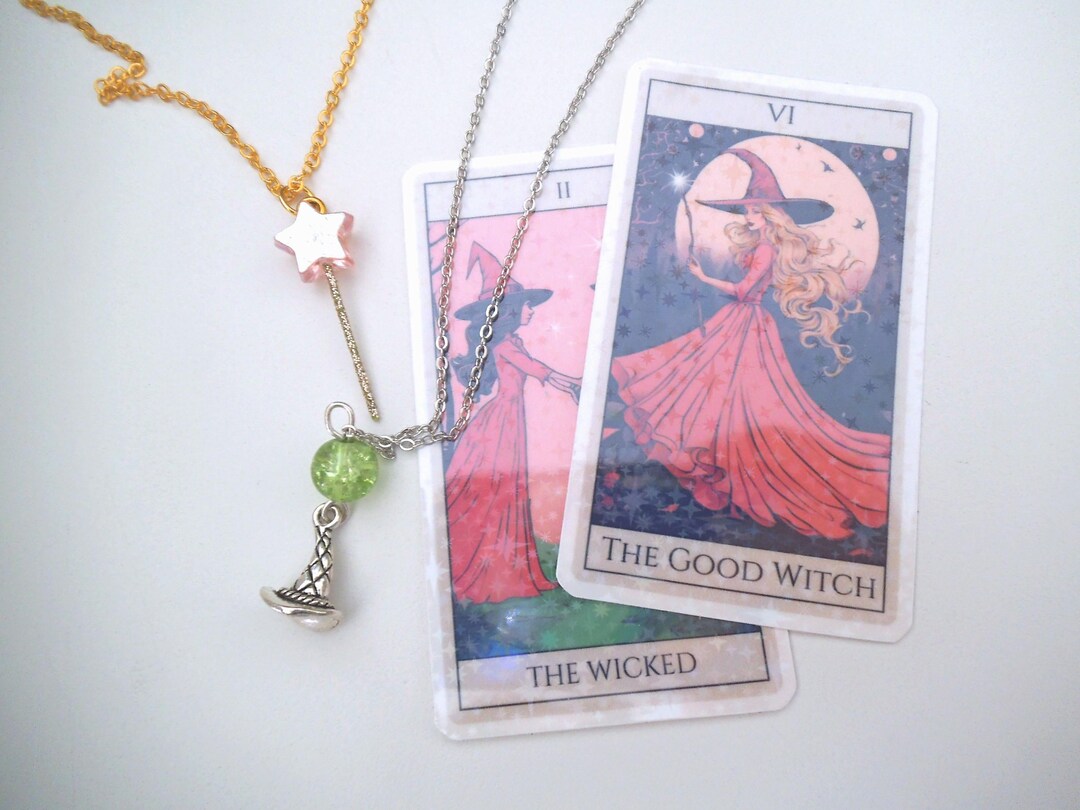 Wicked Witch Necklace: Good Witch Charm, 18" Chain - Etsy UK