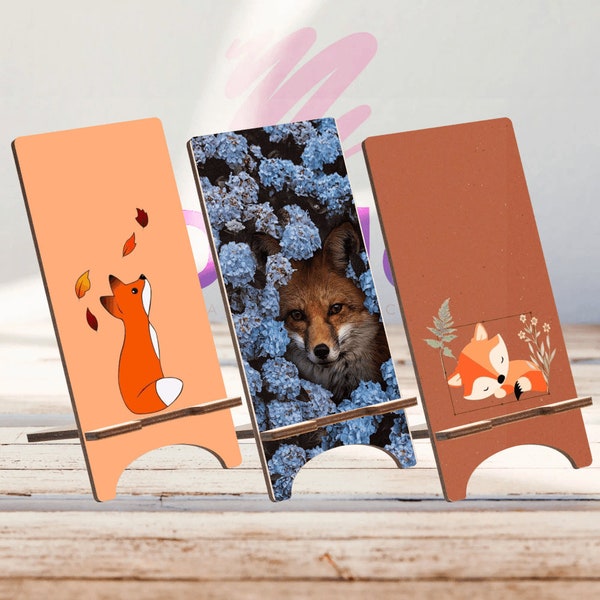 Wood Phone Stand - Etsy