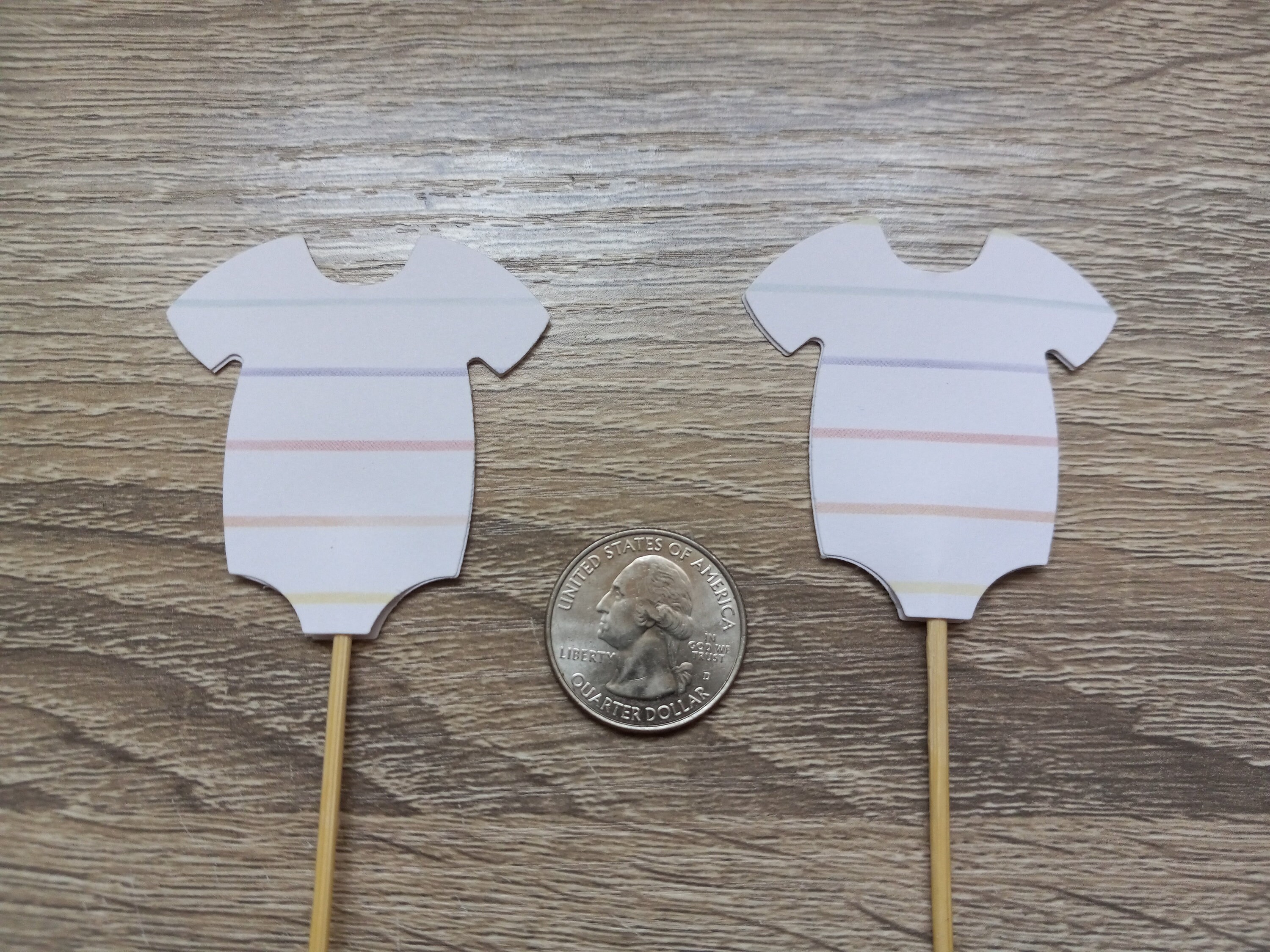 T Shirt Onesie Cupcake Toppers - Etsy