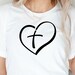 Heart With Cross SVG: Christian Clipart (digital Download) - Etsy