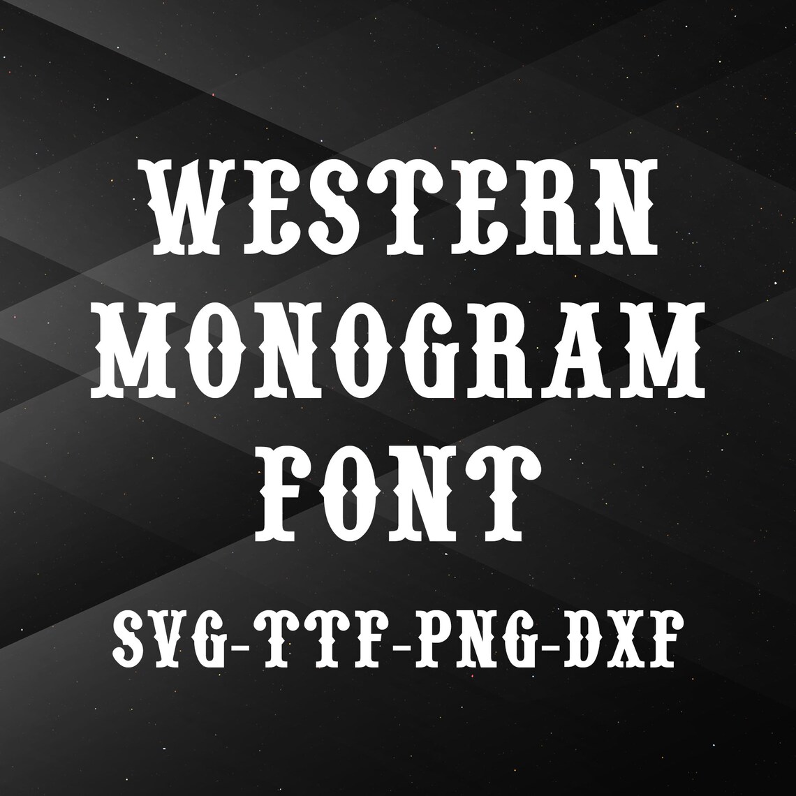 Western-style Monogram SVG TTF Alphabet Monogram Font - Etsy