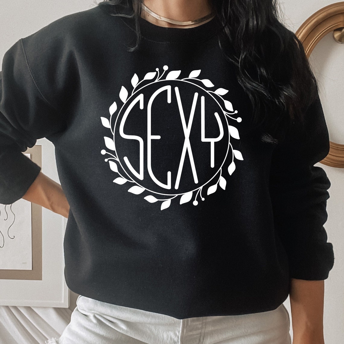 4-letter Monogram Font SVG includes Flower Wreath Circle - Etsy