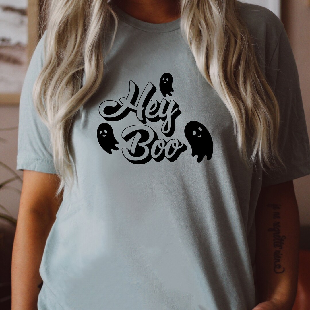 Hey Boo SVG Halloween SVG Ghost SVG Halloween Shirt Svg - Etsy