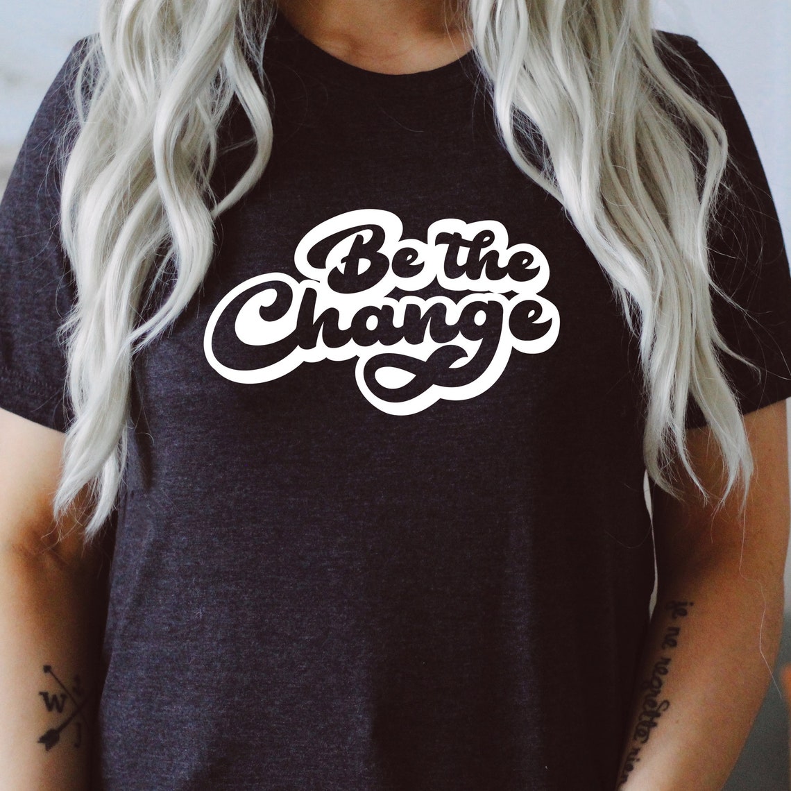 Be The Change svg Motivational svg Inspiration svg Positive | Etsy