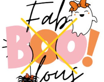 Fab Boo Lous Png Sublimation, Retro Pink Halloween Png, Cute Ghost ...