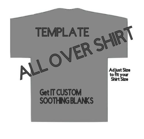 All Over Shirt Template Sublimation - Etsy Australia