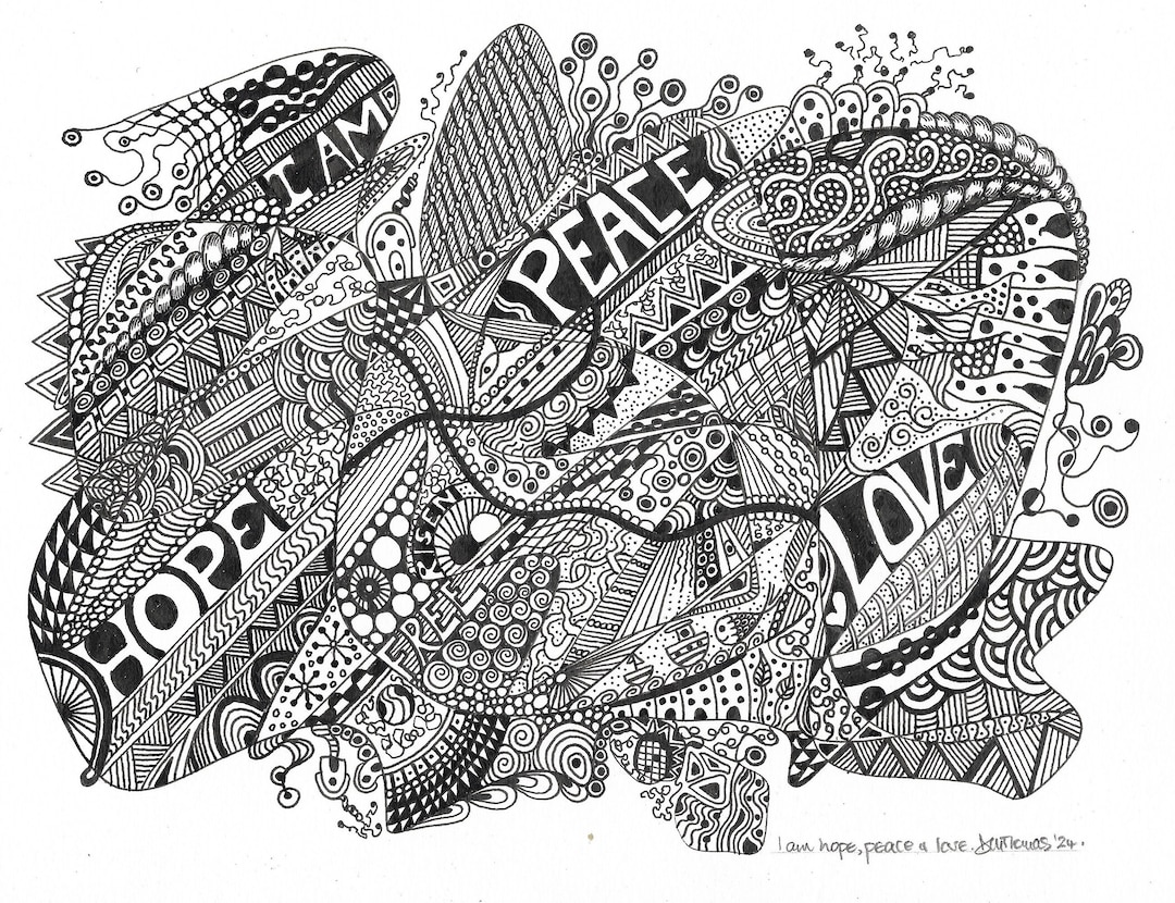 An Original Zen Doodle Signed by the Artist for You to Own Exclusively ...