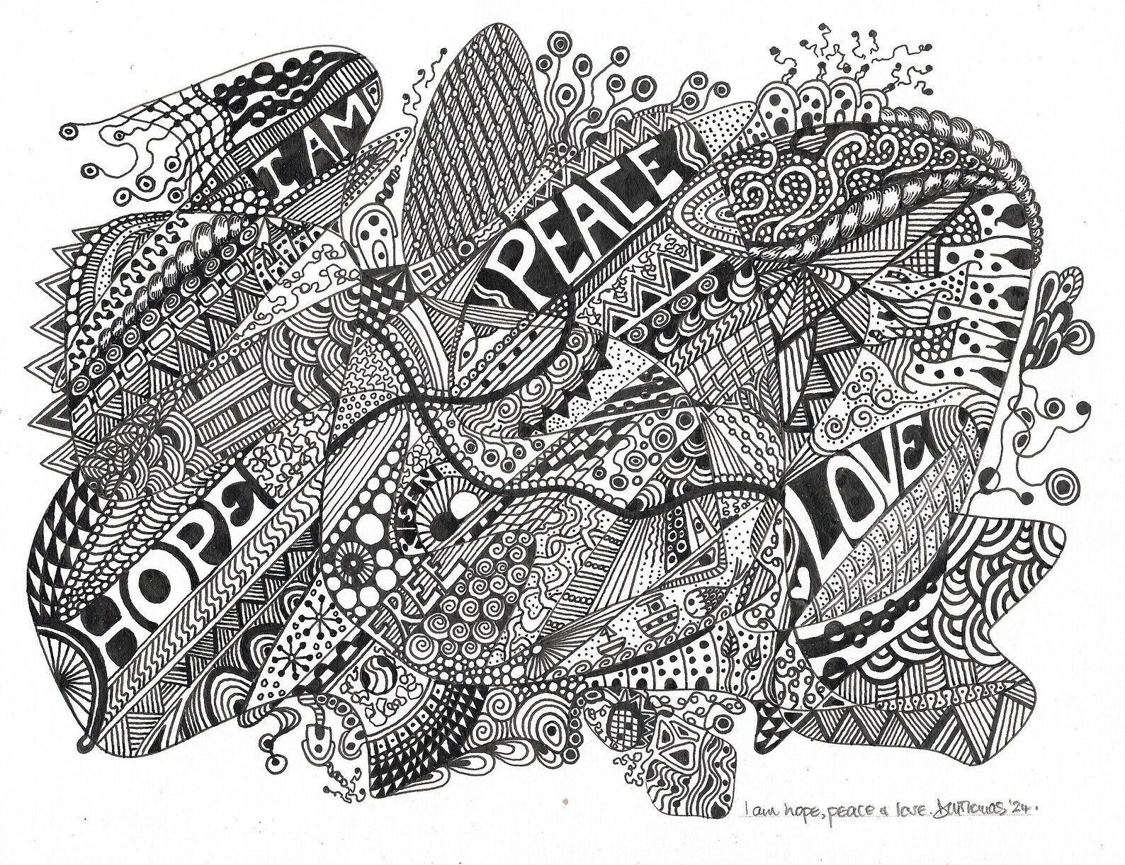 An Original Zen Doodle Signed by the Artist for You to Own Exclusively ...