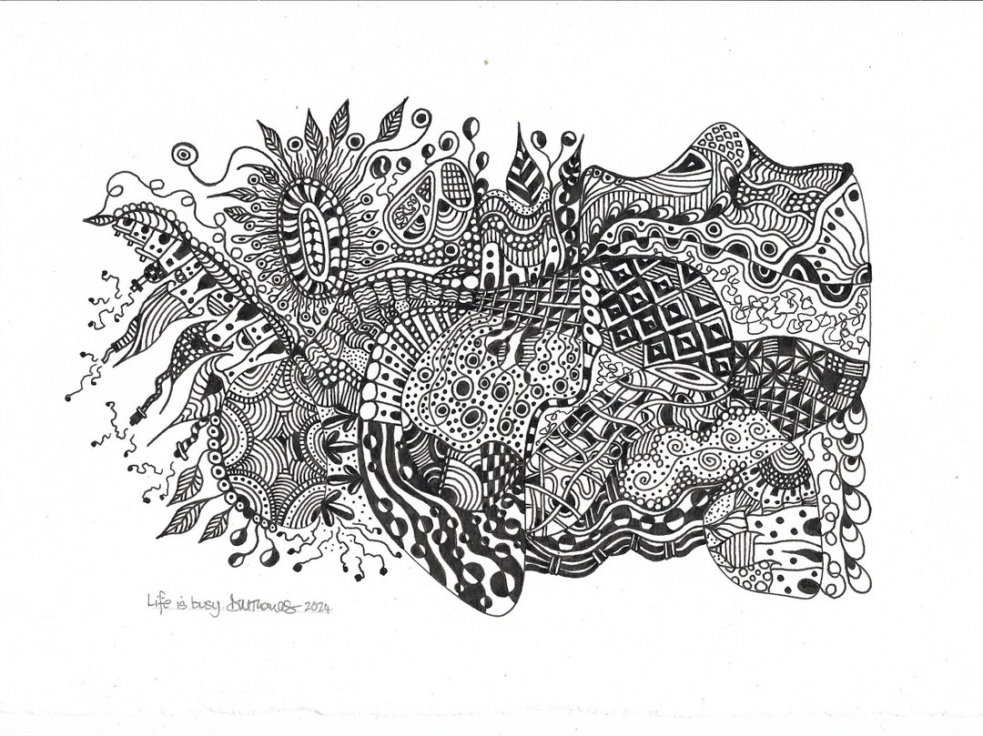 Life is Busy. an Original Work of Art Signed by the Artist. - Etsy
