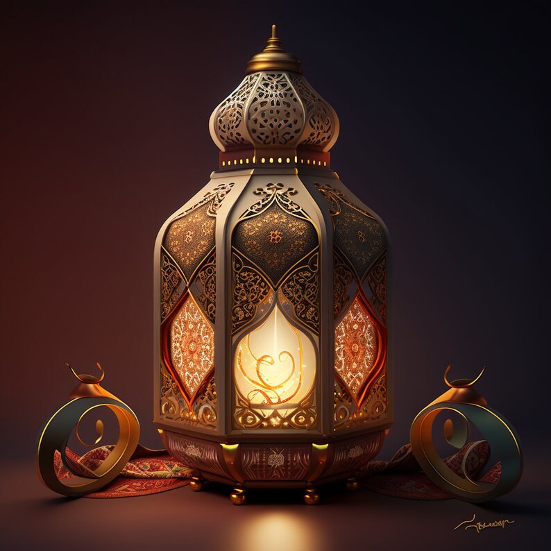 Festive Nights: A Ramadan Fanous Light Digital Print - Etsy