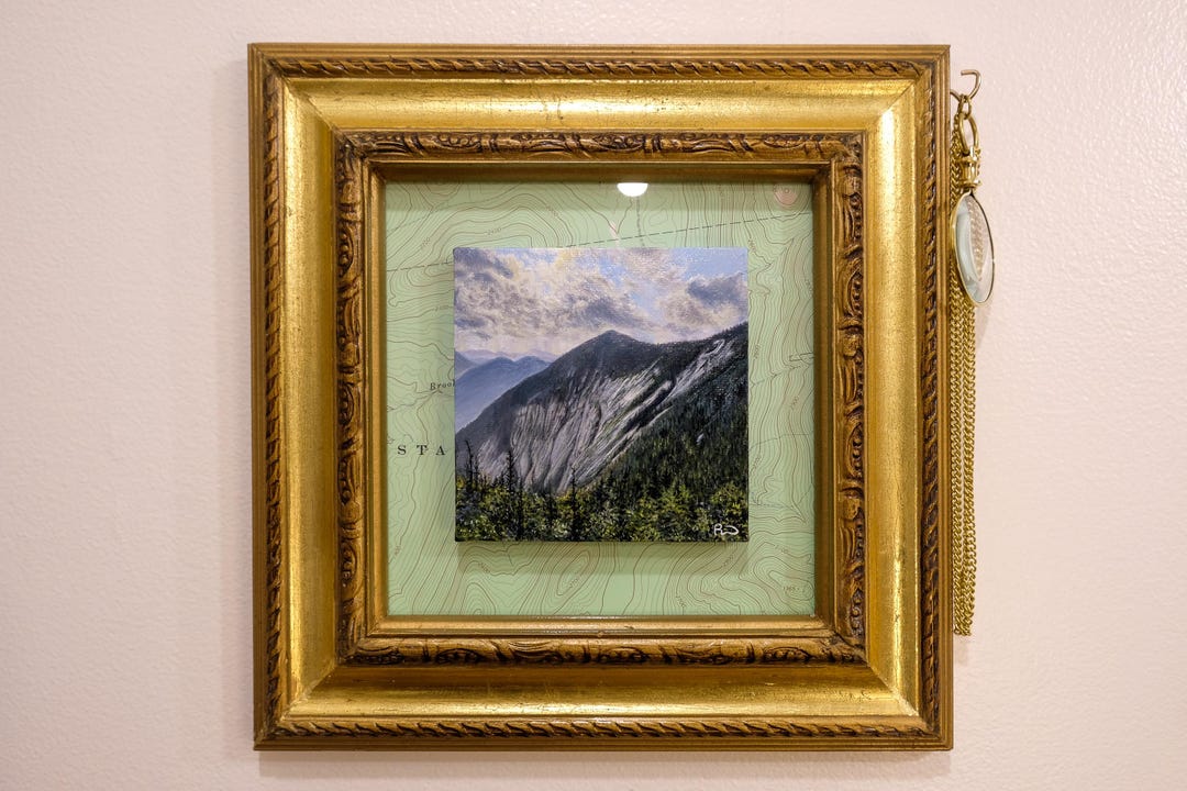 Gothics Slide Adirondack Landscape Painting | Unique Original Acrylic ...