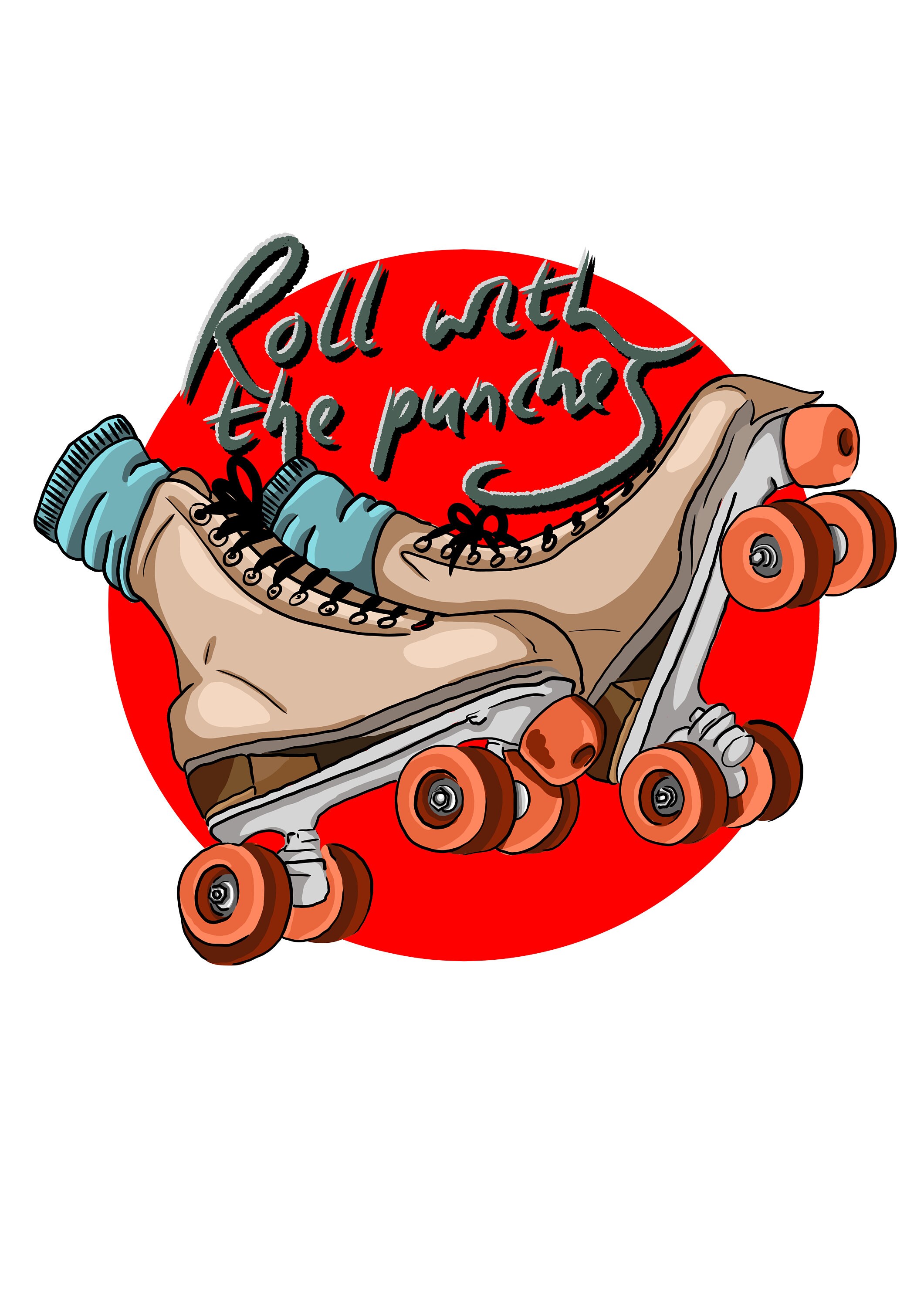 Roll With the Punches A4 Digital PNG Download Poster, Print at Home ...