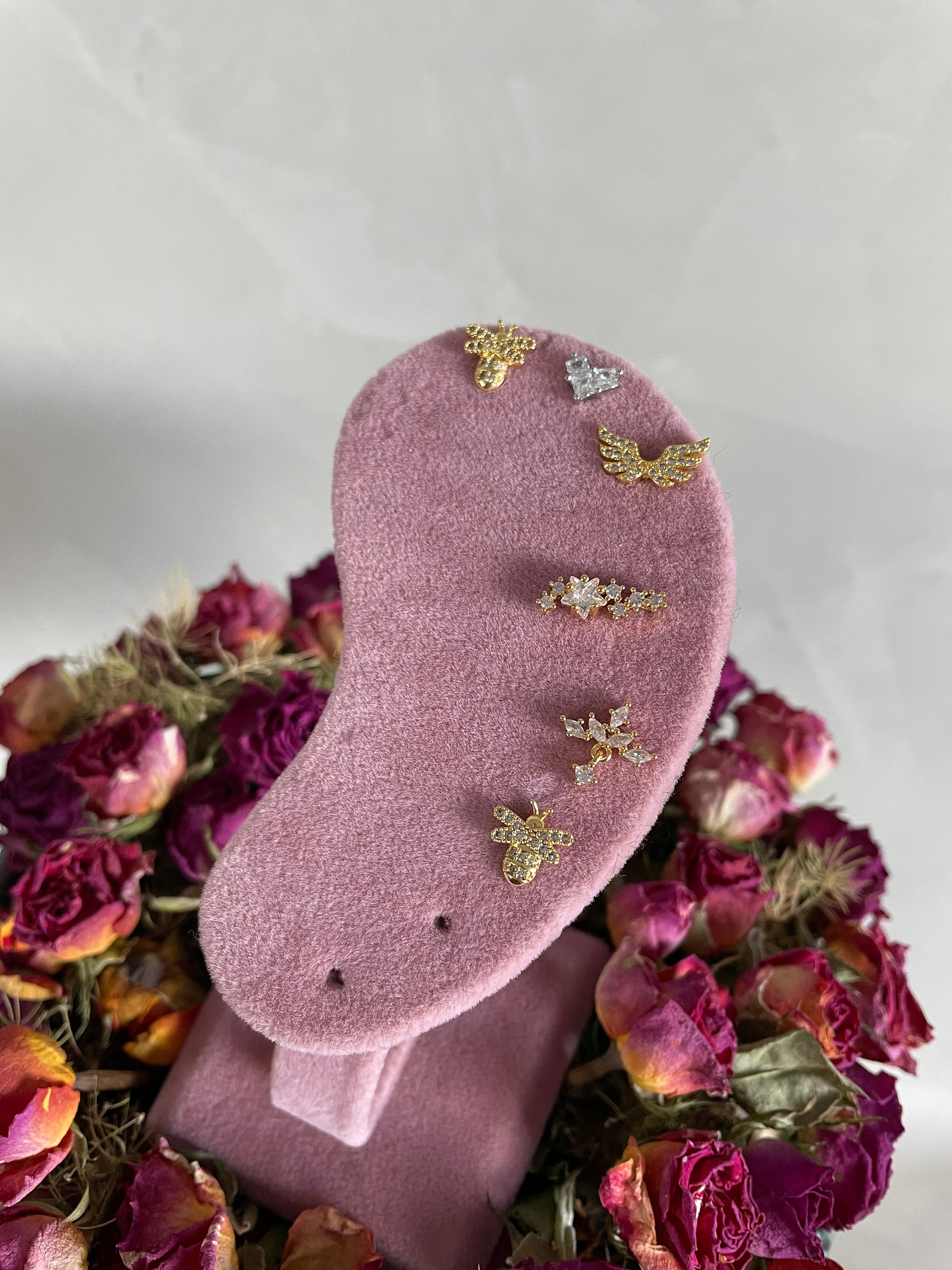 Tragus-bee Tragus-heart Tragus-butterfly Tragus-star Tragus-silver Gold ...