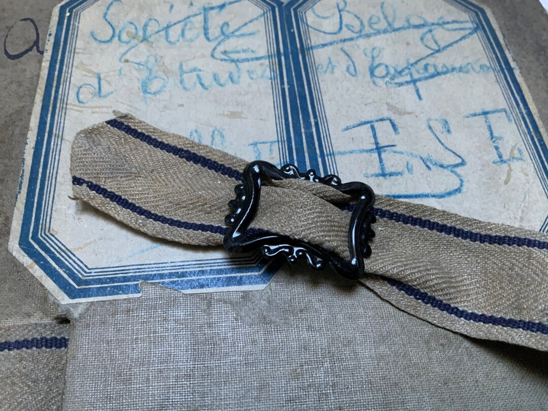 Vintage French Set of 10 Decorative Small Metal Buckles, Book Buckle ...