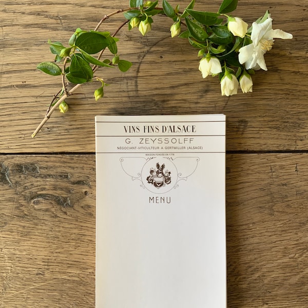 French Menu - Etsy