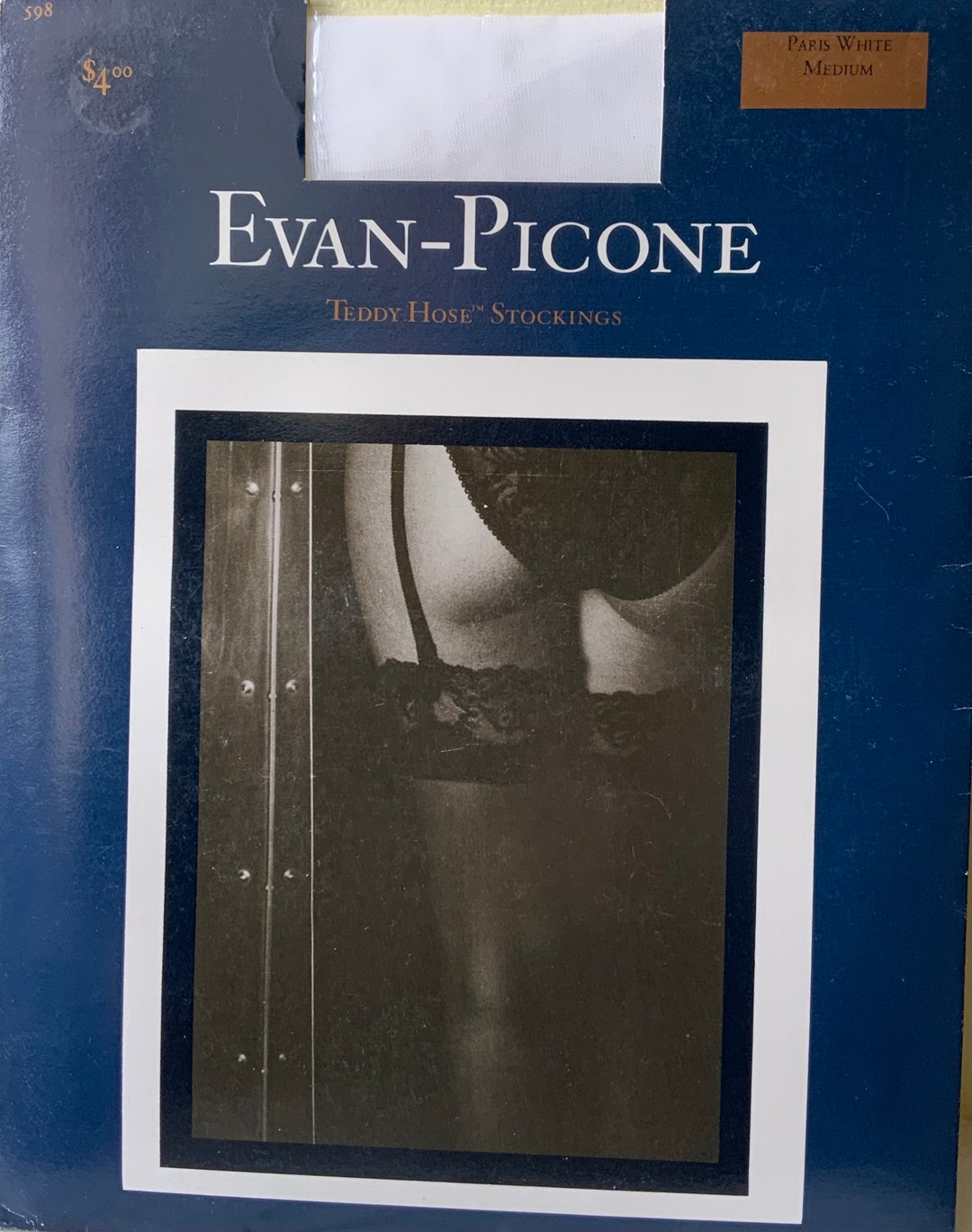 Evan Picone Teddy Hose Stockings, Bridal Stockings Sheer White With ...