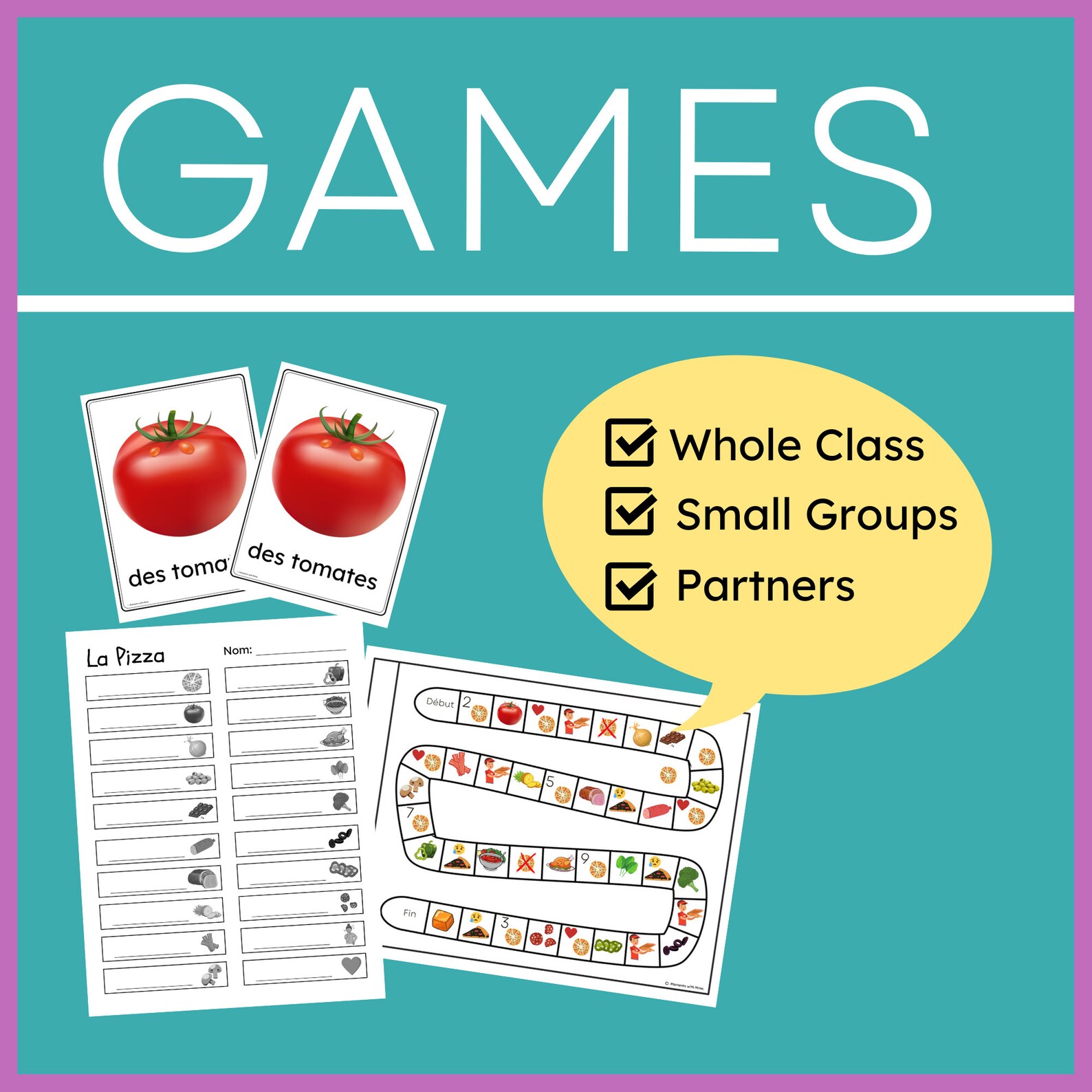 French La Pizza Worksheets, Speaking and Writing Activities - Etsy