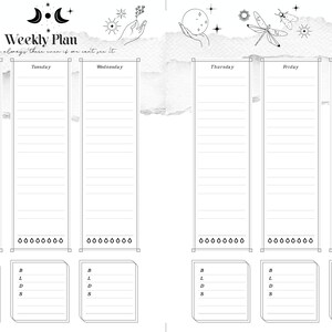 PRINTABLE Undated Weekly Schedule Classic Happy Planner - Witchy ...