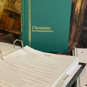 Study Guide | Thanatochemistry | Chemistry for Funeral Service - Etsy