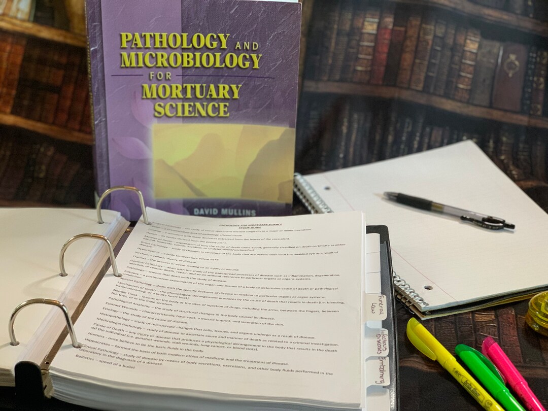 Study Guide Pathology and Microbiology for Mortuary Science - Etsy