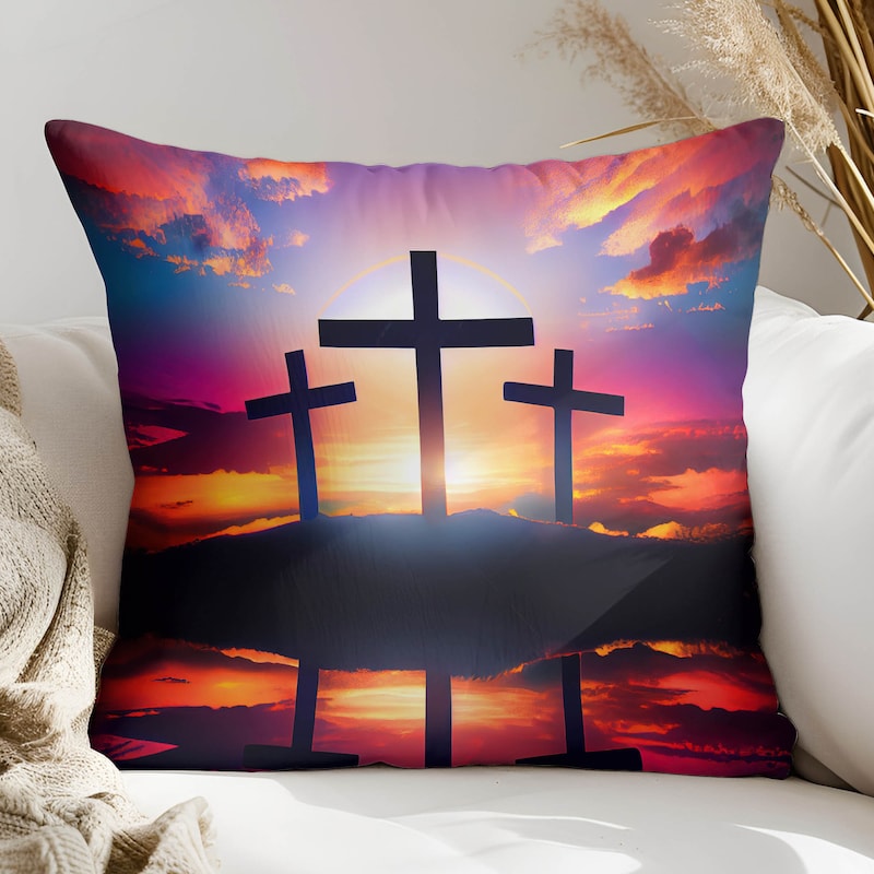 Cross Pillow - Etsy